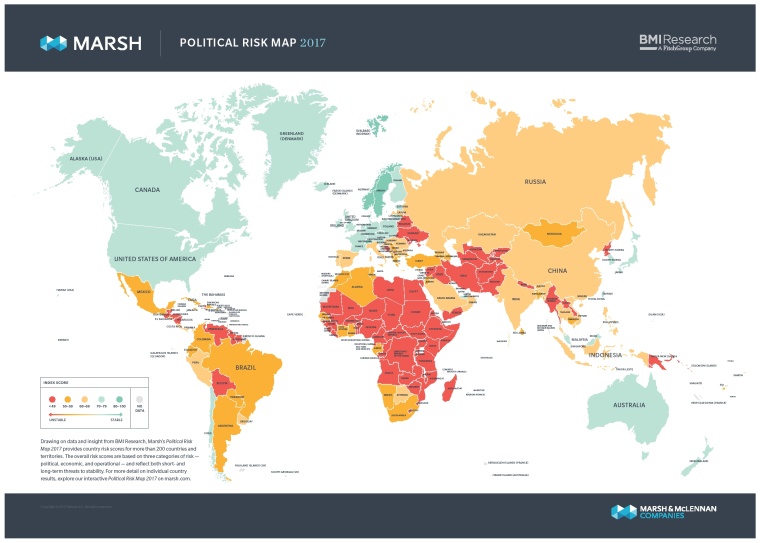 2017 Political Risk Map • CHEManager is the market-leading medium for ...
